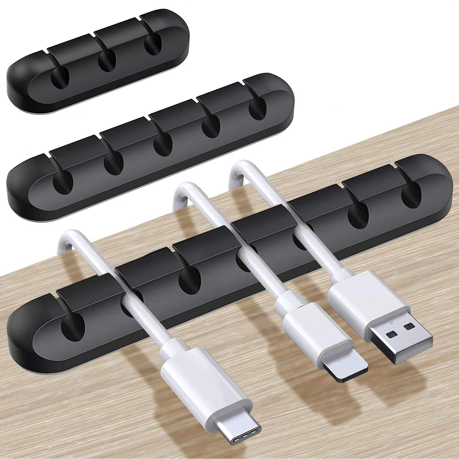 Cable-Organizer-Silicone-USB-Cable-Winder-Management-Clips-Desktop ...