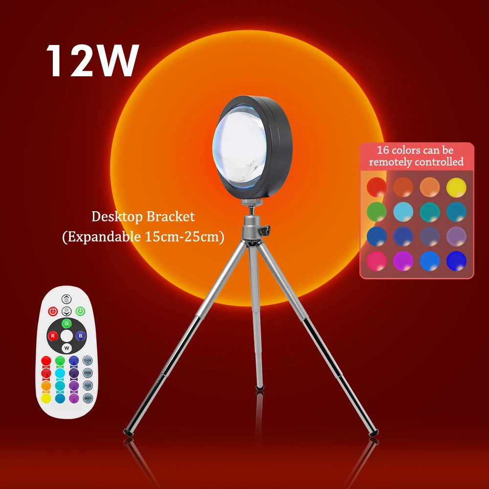 RGB-Sunset-Lamp-Projection-16-Colors-Changing-Projector-LED-Lights ...