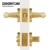 Dooroom Brass Knurled Thumb Turn Key Latch Lever Handle Cylinder Key ...