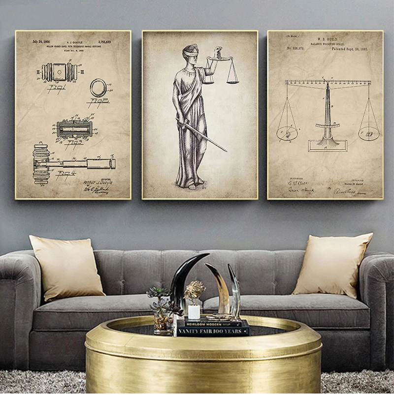 Attorney-Lady-Justice-Law-Patent-Posters-and-Prints-Scales-Of-Justice ...