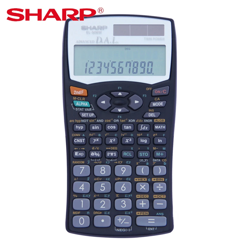 SHARP EL-509W Junior High School Student University Calculator Science ...
