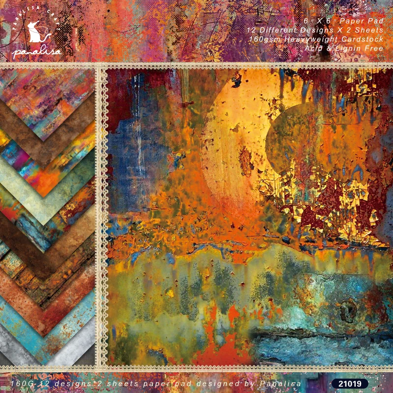 Panalisacraft-24-sheets-6-X6-vintage-paper-Scrapbooking-patterned-paper ...