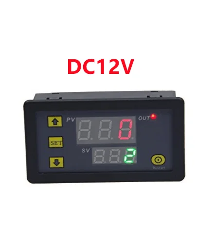 AC 110V 220V DC12V 24V Digital Time Delay Relay LED Display Cycle Timer ...