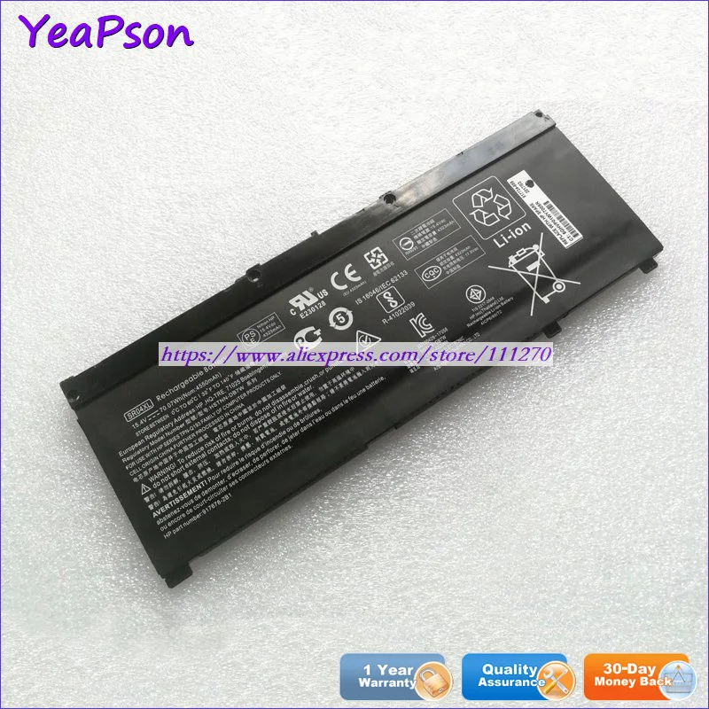 Yeapson 15.4V 4550mAh Genuine SR04XL 917678 1B1 HSTNN DB7W Laptop ...