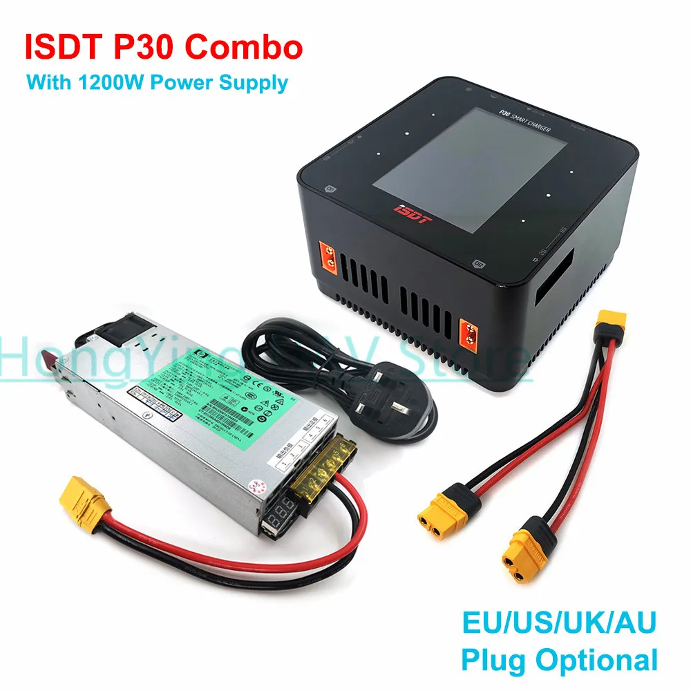 새로운 ISDT P30 스마트 듀오 충전기 1000WX2 30AX2 고전력 듀얼 채널 BattGo 밸런스 충전기 방전기 1-8S Lipo 배터리