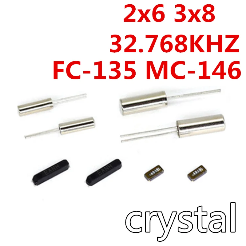 10pcs Mc306 Fc-135 Mc-146 32.768khz 32768hz 3x8 Crystal Oscillator 3 ...