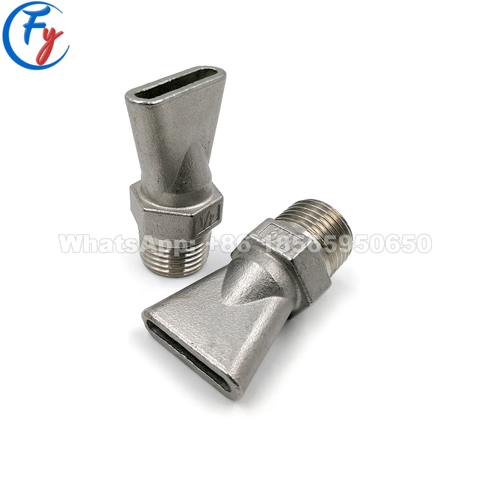 Ss large capacity flow rate duckbill air blowing flat fan spray nozzle ...