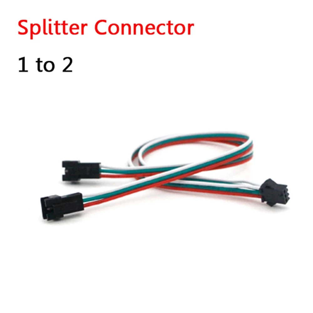 1to2-Splitter-Connector-2pin-3pin-4pin-5pin-For-5-24V-2835-5050-RGB ...