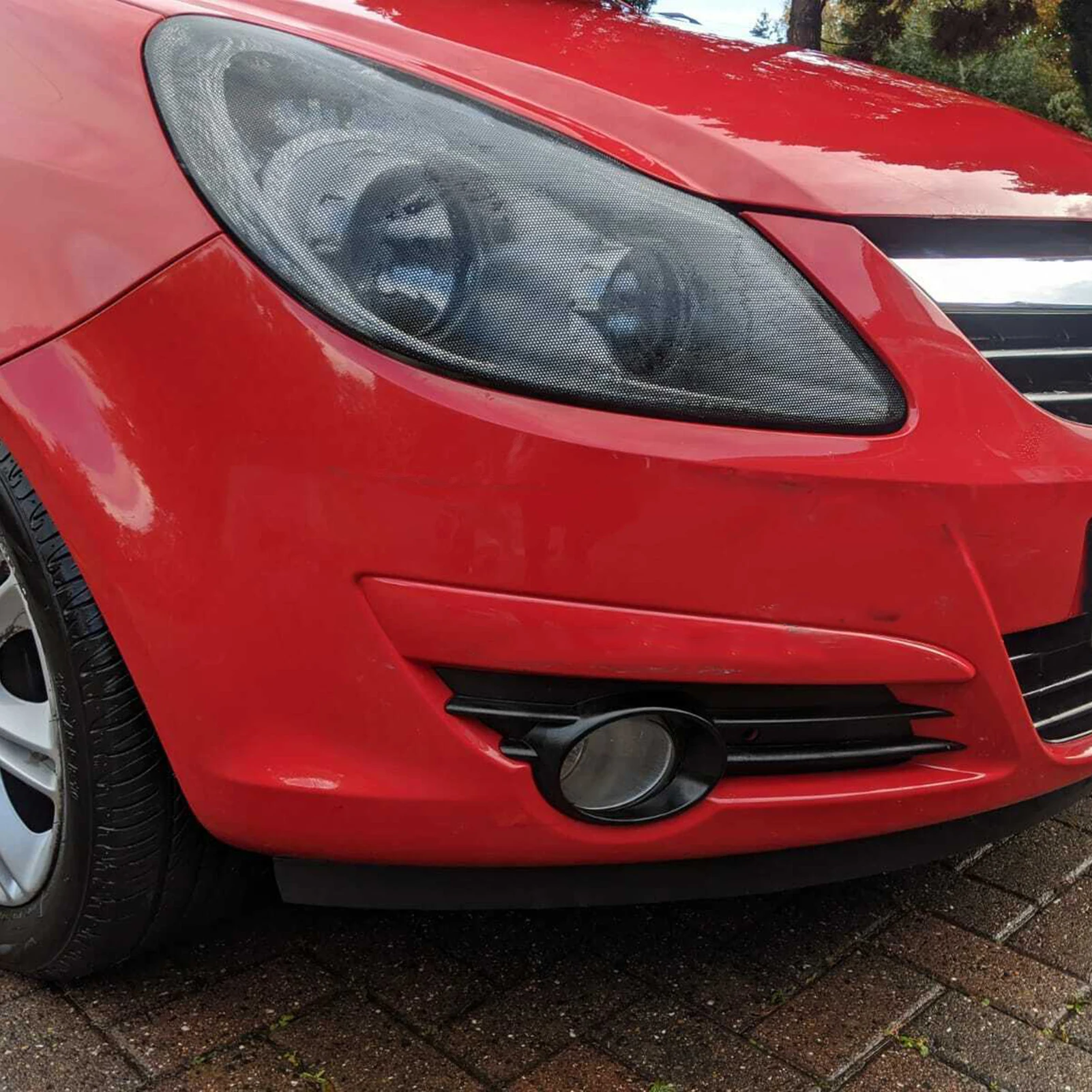 Left and Right Front Bumper Lower Grille Trim Fog Light Hole Pair Set ...