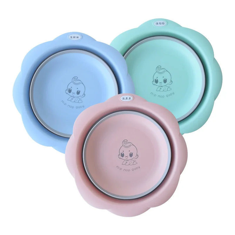 Portable Folding Washbasin Bathroom Child Anti fall Washtub Tourism ...
