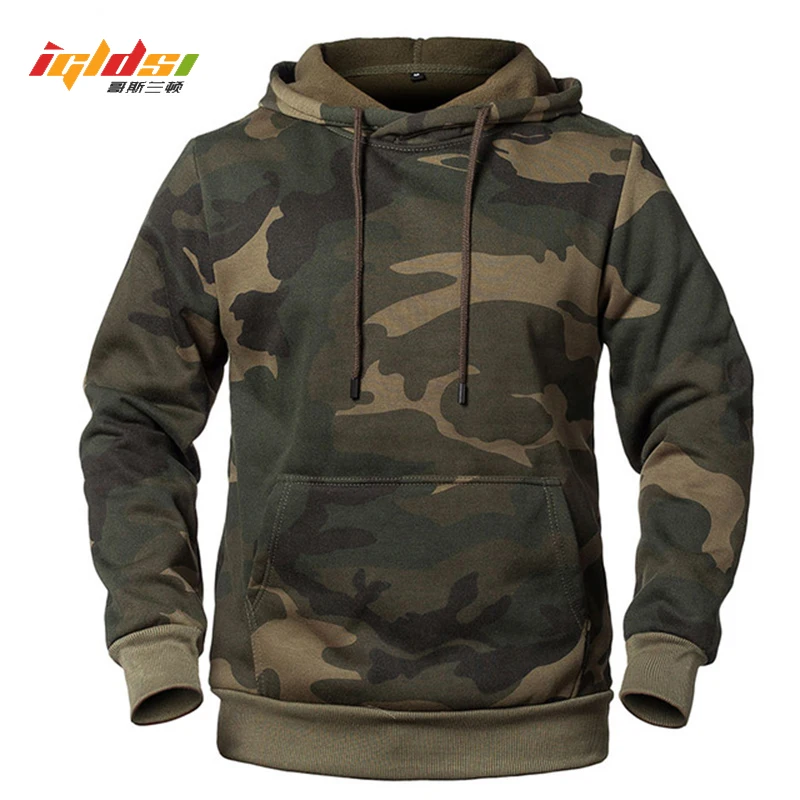 Camouflage Hoodies Men's Fashion Sweatshirt Male Camo Hooded Hip Autumn ...