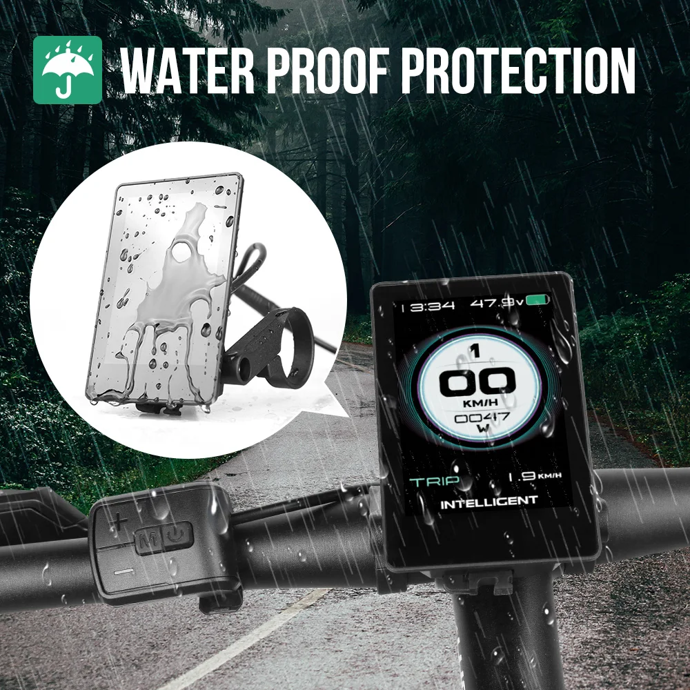 New 860C LCD Display Panel For Bafang Ebike BBS01 BBS02 BBSHD Mid Drive Conversion Kit Electric ...