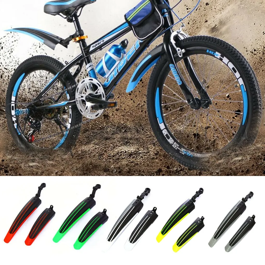 Mountain Bike Tire Wheel Fenders | Bicycle Front Rear Mud Guards - 1 ...