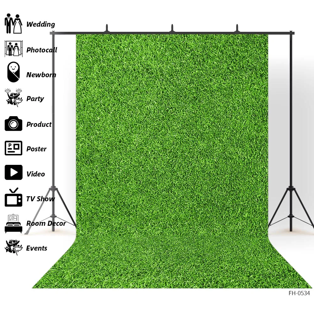Grass Soccer Party Wedding Birthday Spring Photography Background Boy ...
