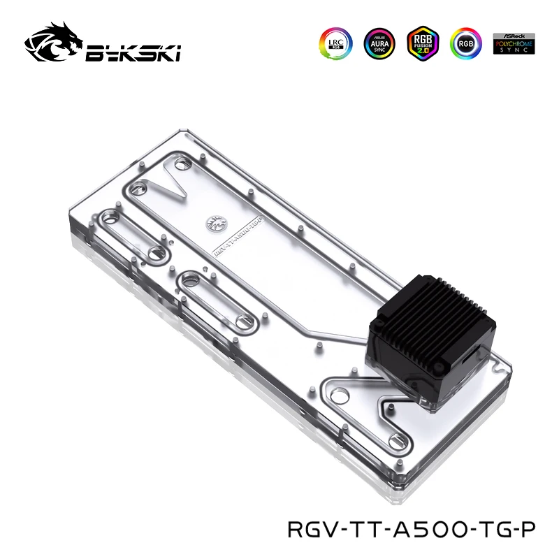 Bykski tanque de agua para termaltake A500 TG, caja de ordenador, depósito RGB, placa astro, RGV ...