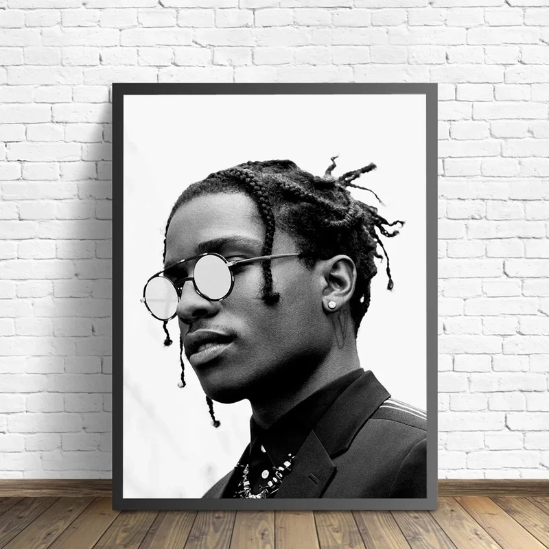 Asap Rocky Black And White Drawing