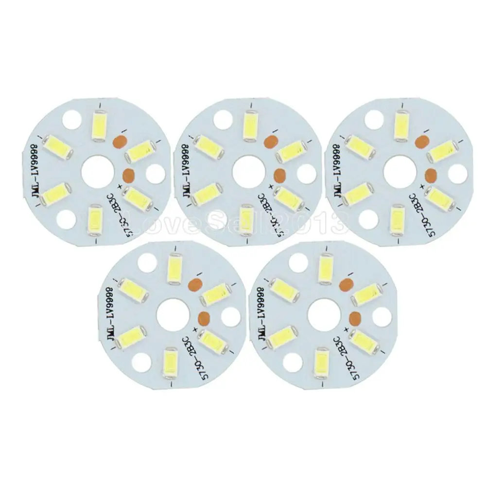 5Pcs 3W LED Board 5730 White LED Emitting Diode SMD Highlight Lamp ...