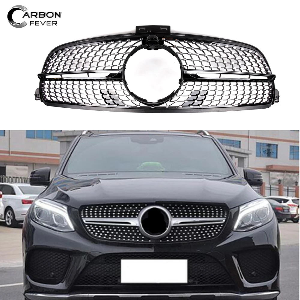 Diamond Front Grille For Mercedes GLE Class W292 2015 2019 GLE300 ...