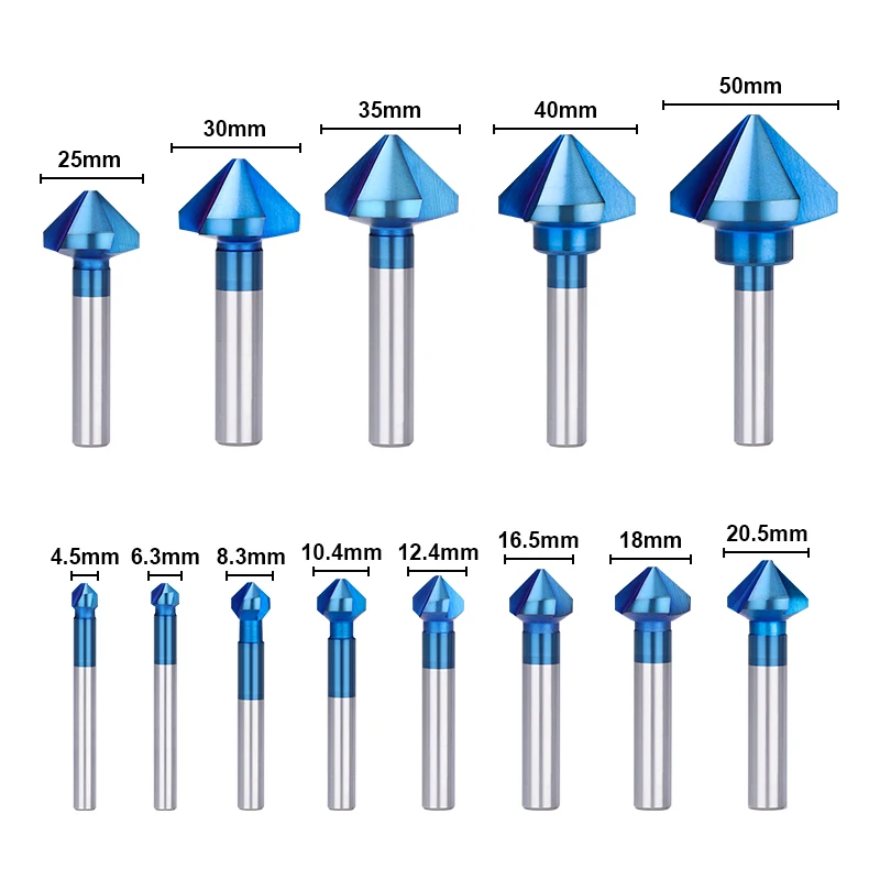 Foret-meche,XCAN fraise à fraisage à 3 cannelures 90 degrés,foret à ...