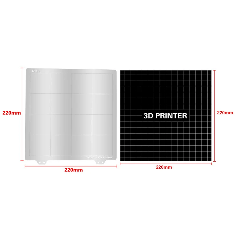 3D Printer Heated Bed Steel Sheet with Platform Sticker for Creality ...
