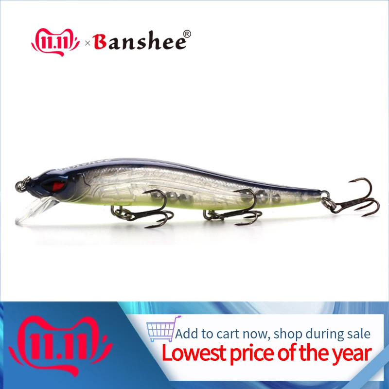 Banshee 100mm 10g Fishing Lure Jerkbait Pike/Trout Crankbait Floating ...