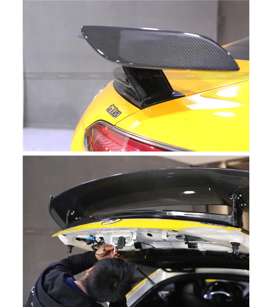 Real Carbon Fiber Spoiler For Mercedes Benz AMG GT GTS GTC C190 2015-2023 High Quality Rear Wing ...