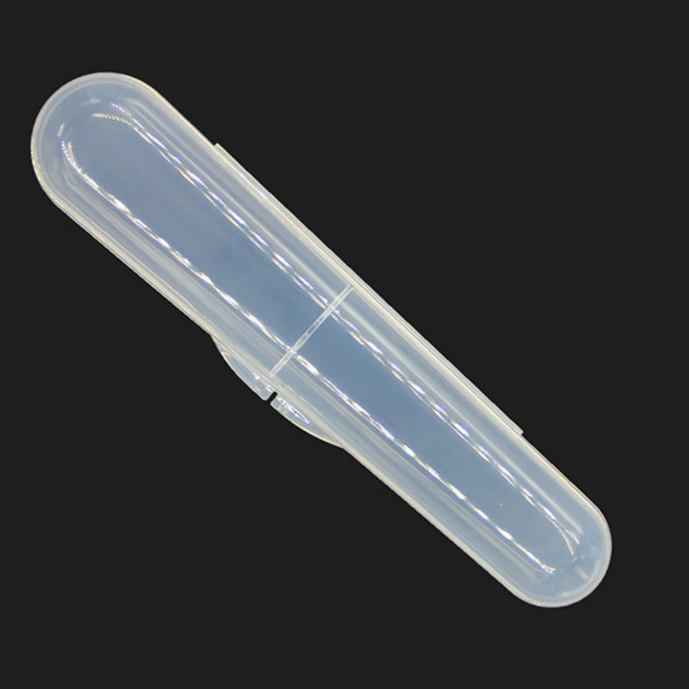 Portable Clear Rectangle Baby Feeding Spoon Storage Box Case Container ...