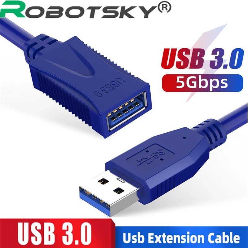 USB3.0 Male To Female Extension Cable High Speed Data Transmission ...
