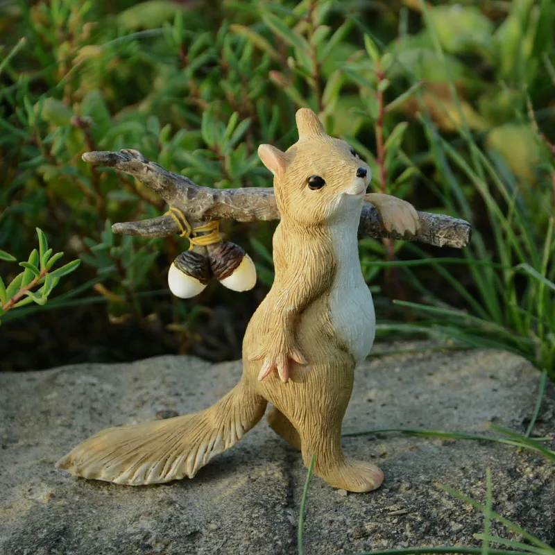 Sevimli-re-ine-sincap-modeli-sim-lasyon-hayvan-heykelcik-minyat-rler ...