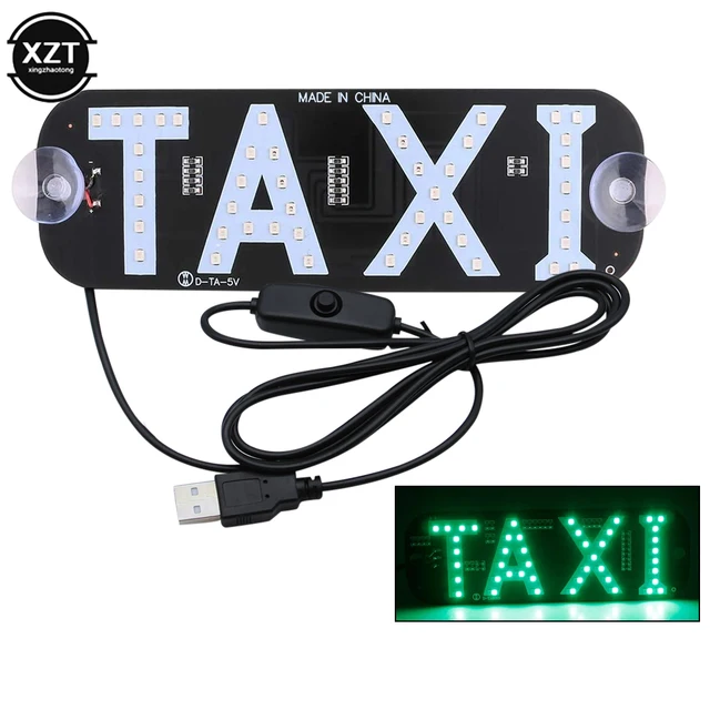 12V LED Car Taxi Cab Indicator Energy Saving Long Life Lamp Windscreen ...