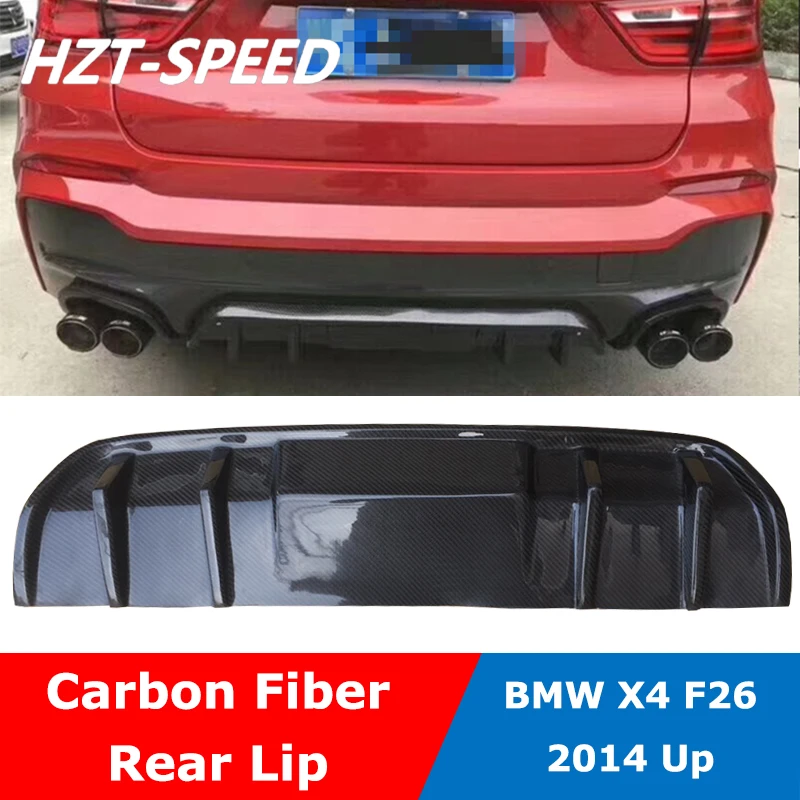F26 Car Body Kit Carbon Fiber Rear Bumper Lip Spoiler Diffuser For BMW ...