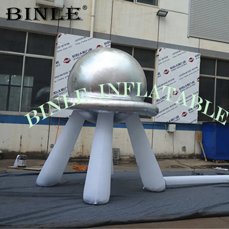 New style 4legs giant inflatable UFO stand,silvey flying saucer dome ...