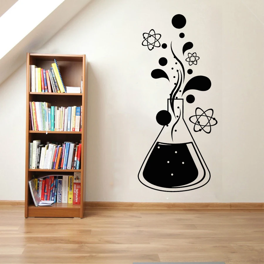 Chemistry-Wall-Sticker-Science-Education-For-School-Decal-Atom ...