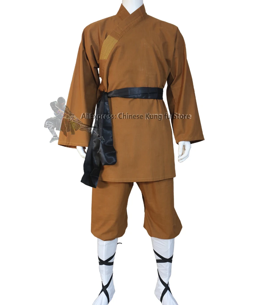 Cotton Shaolin Monk Kung Fu Suit Wing Chun Tai Chi Uniform Wushu ...