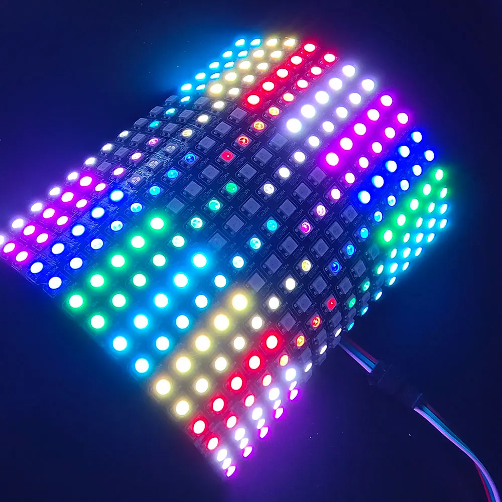 BANDE LED,8x32 Led Panel Panneau Lumineux Adressable DC5V WS2812B ...