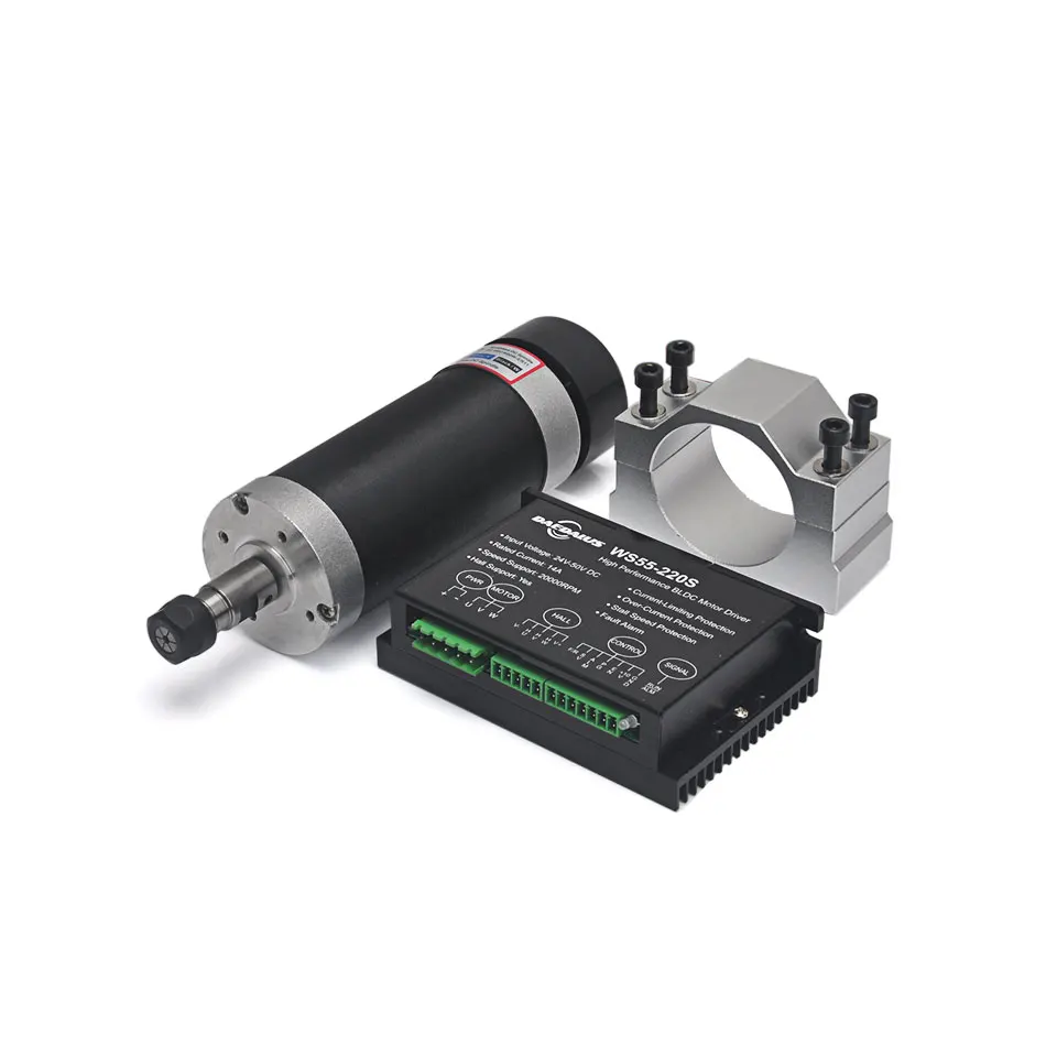 Daedalus 600w ER11 CNC Brushless Spindle Motor 48v DC Old Version ...