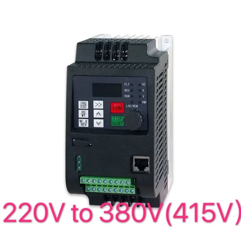Vfd1.5kw/2.2kw/ Variable Frequency Drive 3-phase 380v Output 1-phase 220v Input Speed Controller ...