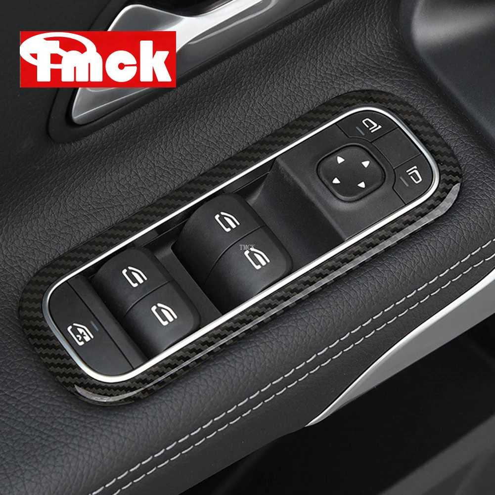 Stainless Steel Car Window Glass Lift Switch Button Cover Trim Sticker ...