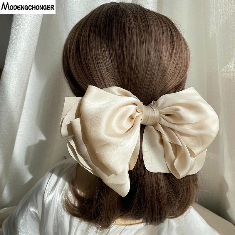Velvet Pigtail Bows Hairpin | Hair Accessories Women Bow | Satin ...
