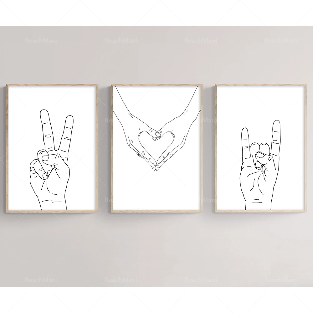 Love Peace Sign Rock