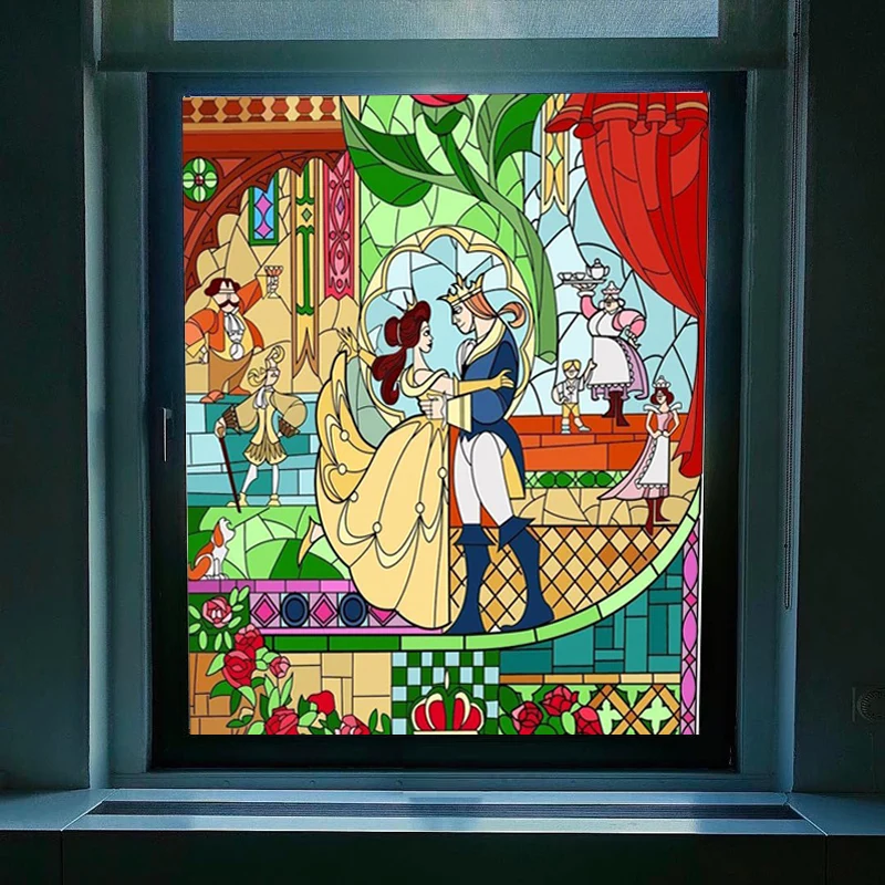 Beauty And The Beast Stained Glass Window From Movie