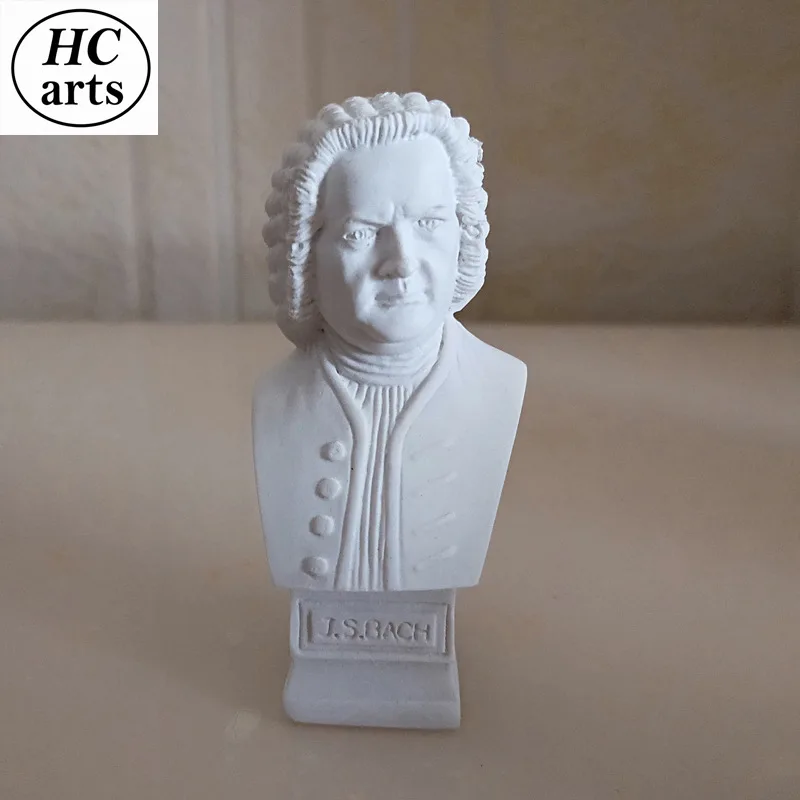 7cm Musician Bach Bust Mini Resin Plaster Head Portrait European Figure ...