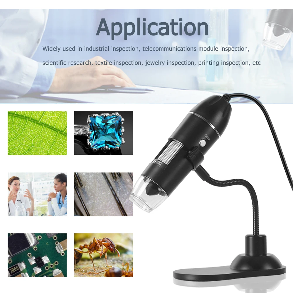 Цифровой микроскоп для пайки USB Ручной Настольный Лупа 0.3MP камера 8 ...