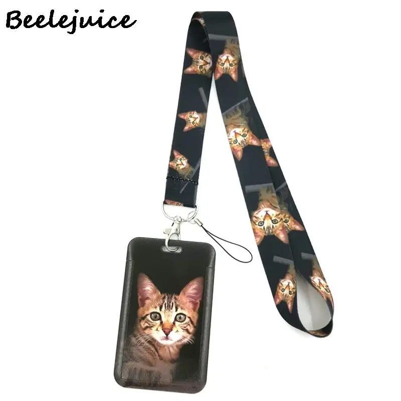 Animals Cat Credit Card ID Holder Bag Student Women Travel Bank Bus ...