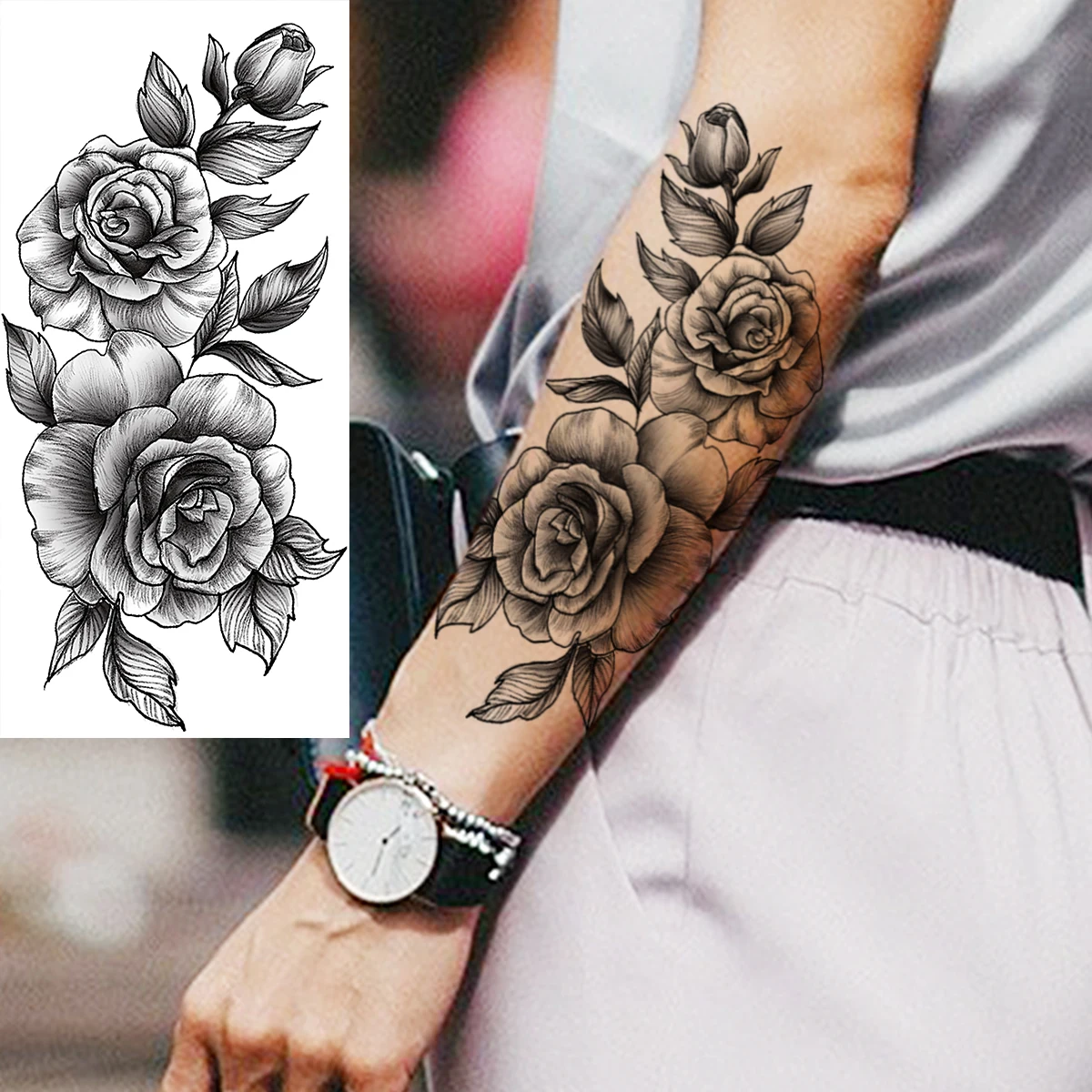 Rose Tattoos For Girls On Arm