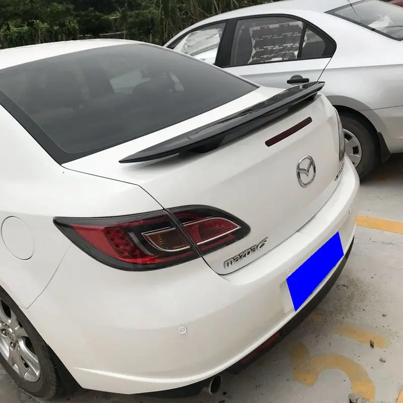 For Mazda 6 3doors 2006 2013 ABS Plastic Unpainted Color Rear Trunk ...