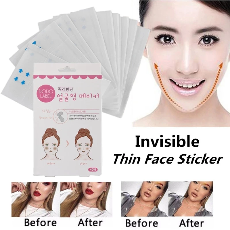 40Pcs-Box-Face-Stickers-Invisible-Thin-Wrinkle-Sagging-Skin-V-Shape ...
