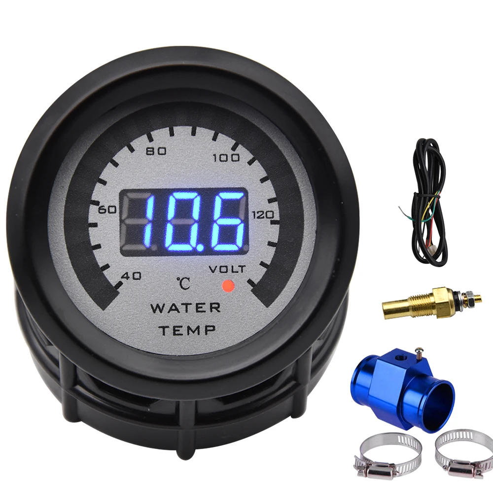 40-140-Water-Temperature-Gauge-Racing-Digital-Water-Temp-Meter-Sensor ...