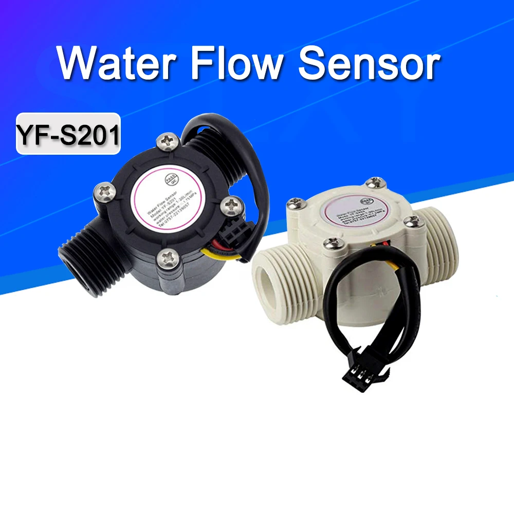 1-30L/min Water Flow Sensor Flowmeter 1/2" Flow Sensor Water Controller ...