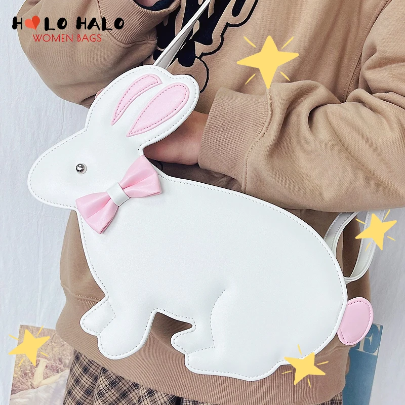Funny Bunny Shape Purses And Handbags For Women Japanese Lolita ...
